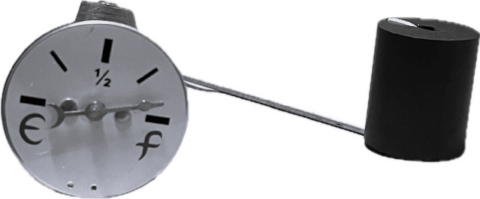 1928 FUEL GAUGE COMPLETE ASSEMBLY WHITE FACE SQUARE TANK | Rays Early ...